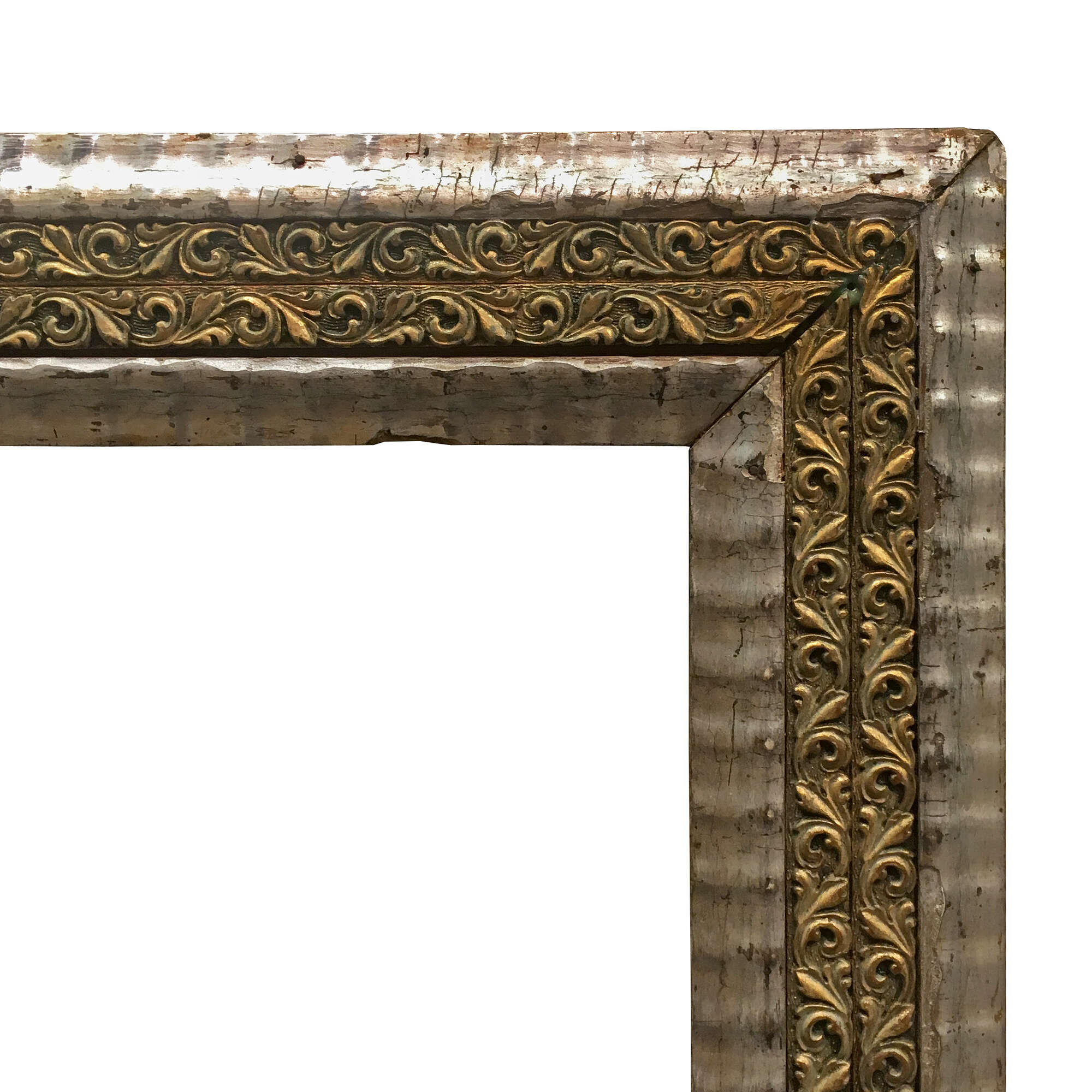 Roseberys London | An Italian Silvered Composition Ripple Moulding Frame,