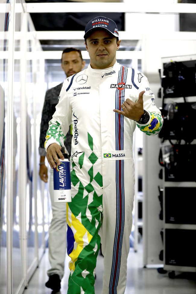 Iconic Auctioneers | Signed Massa 'Brazil 2016' Race suit.-Sold