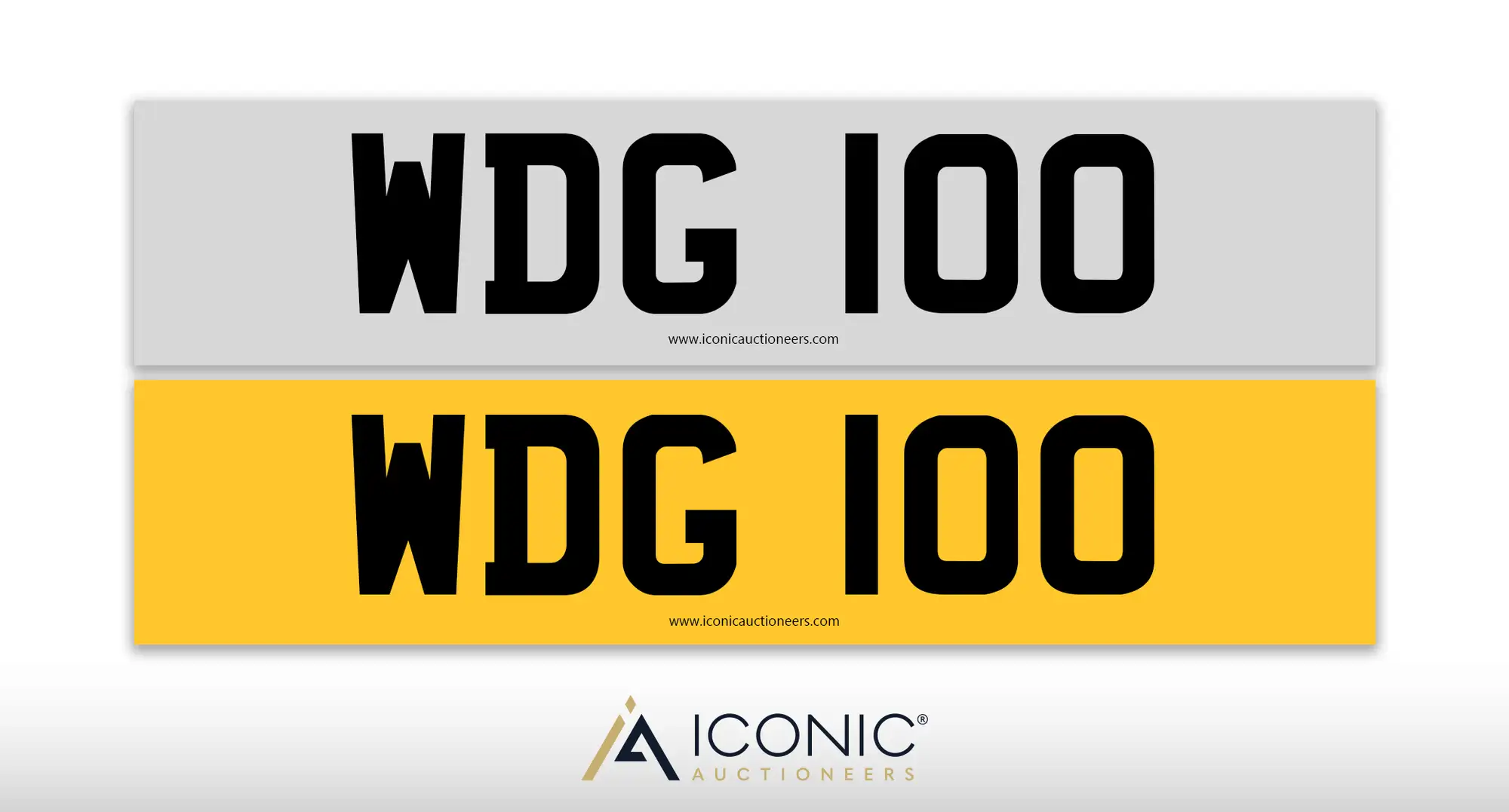 Iconic Auctioneers | UK Registration Number WDG 100-For Sale