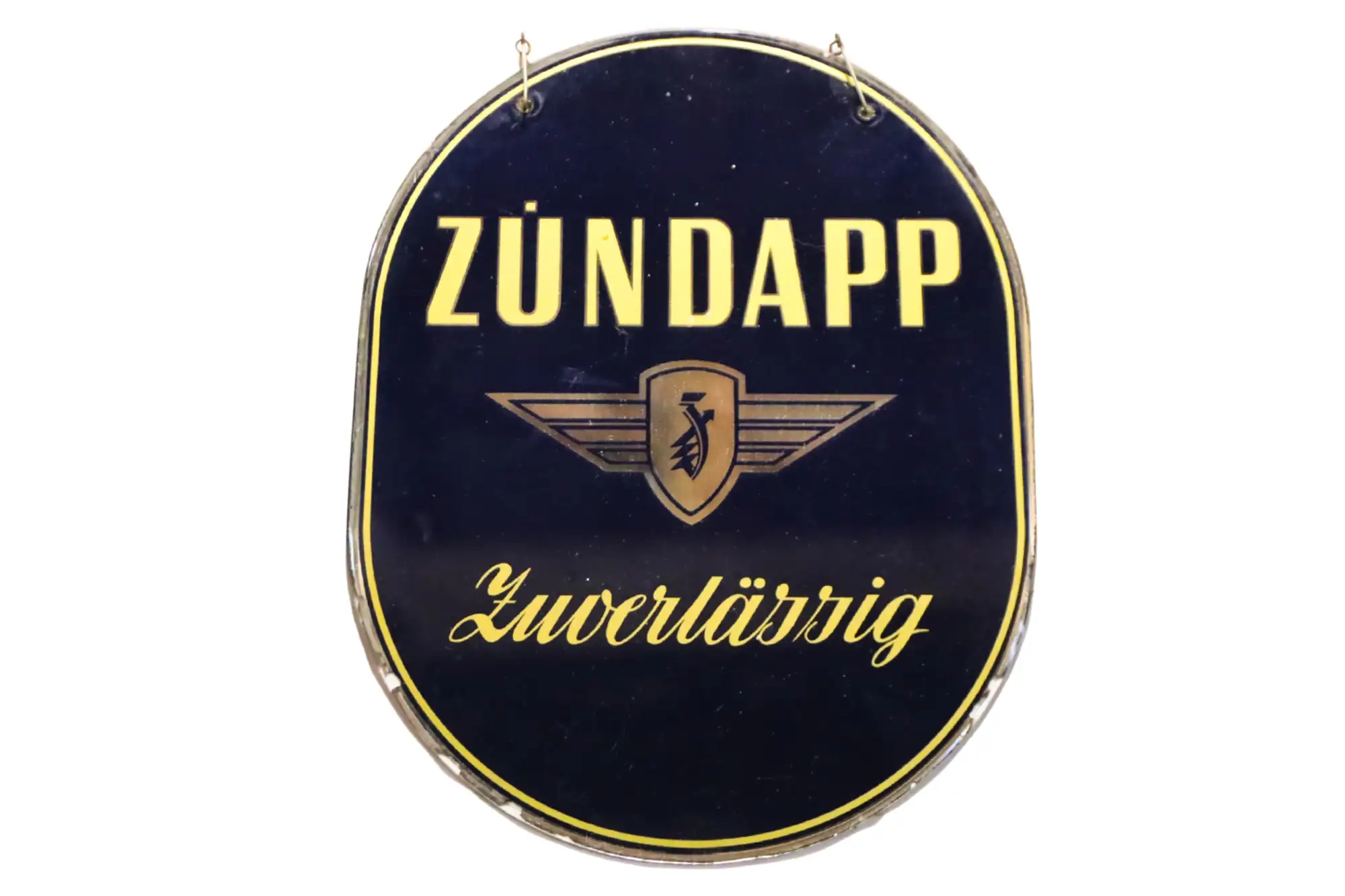 For Sale | Zundapp Glass Hanging Sign-For Sale
