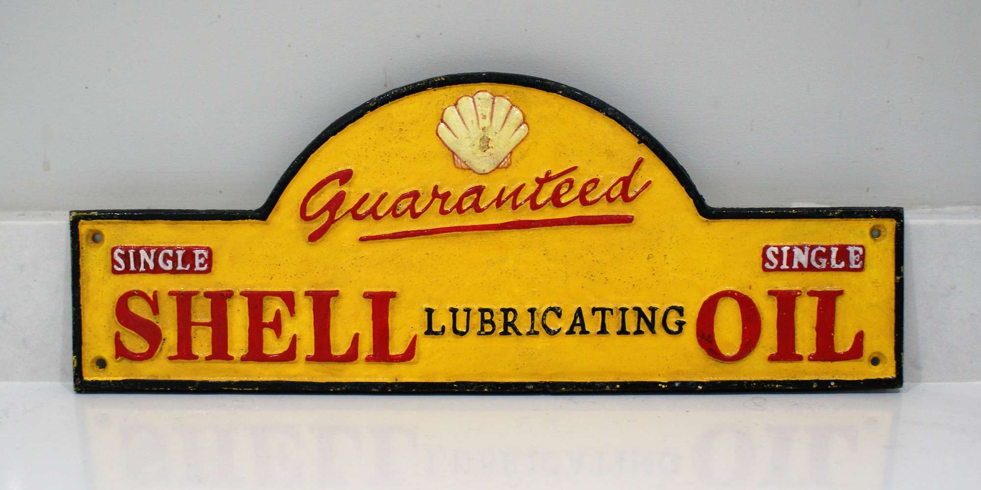 Iconic Auctioneers | 'Shell Oil' Cast Iron Plaque-Sold