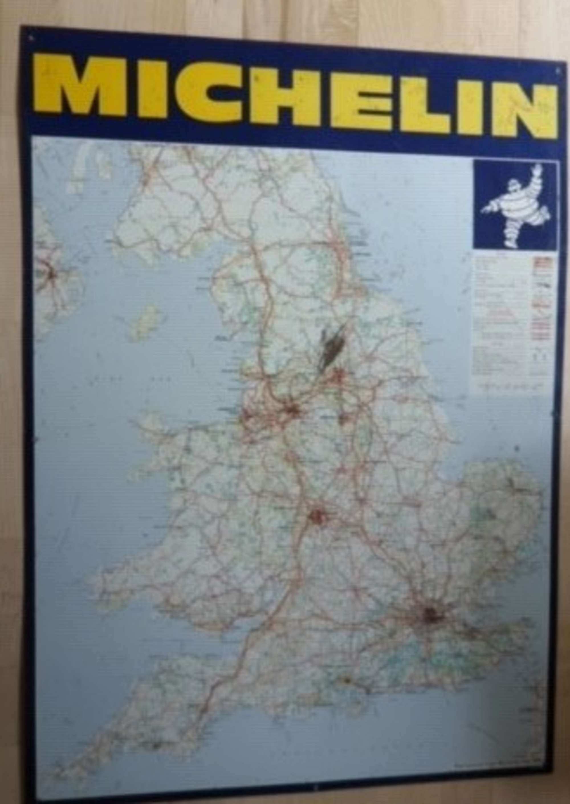 Iconic Auctioneers | Michelin Tin Plate Wall Map.-Sold