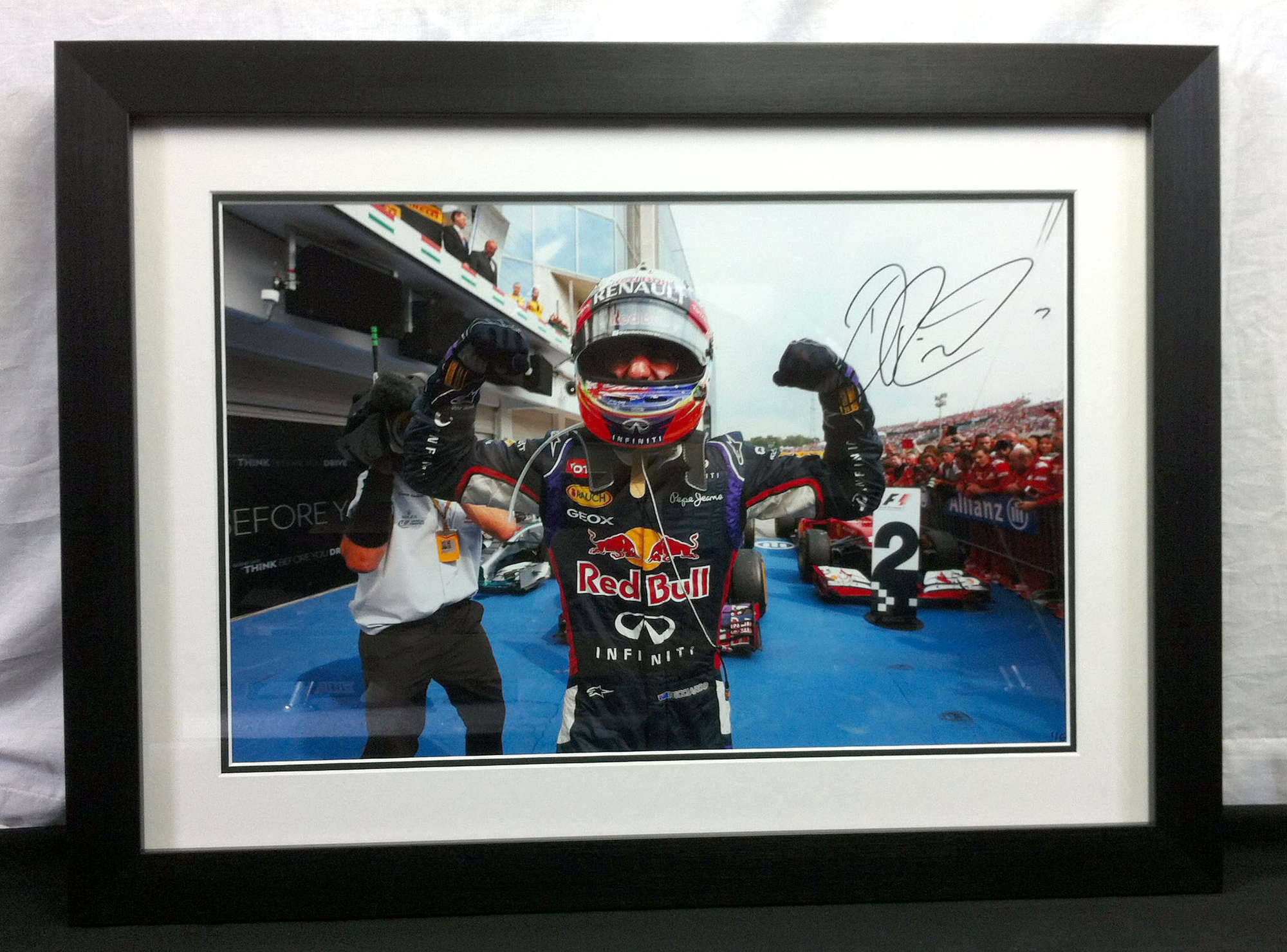 Iconic Auctioneers | Daniel Ricciardo, signed 'first win'-Sold