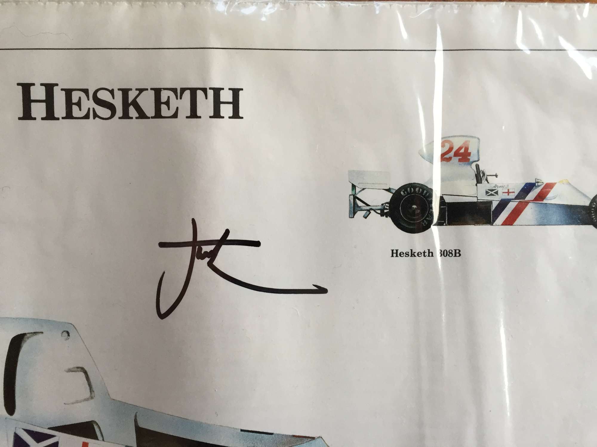 Iconic Auctioneers | James Hunt-Hesketh 308C. Print.-Sold