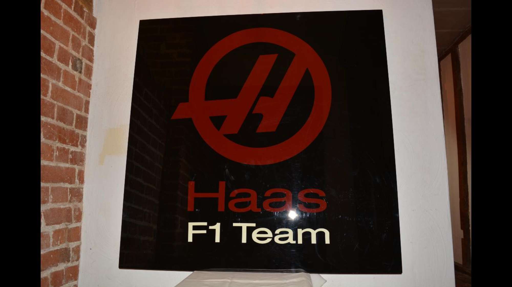Iconic Auctioneers | Haas Formula 1 Team wall sign.-Sold