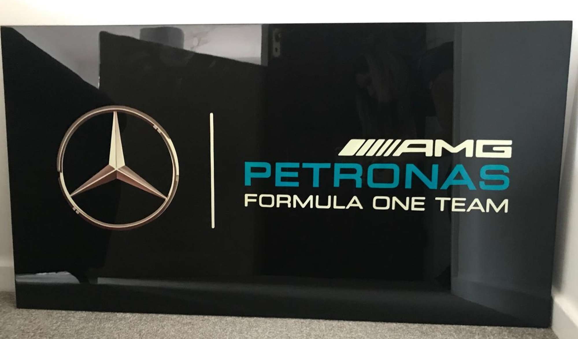 Iconic Auctioneers | AMG Petronas wall sign.-Sold