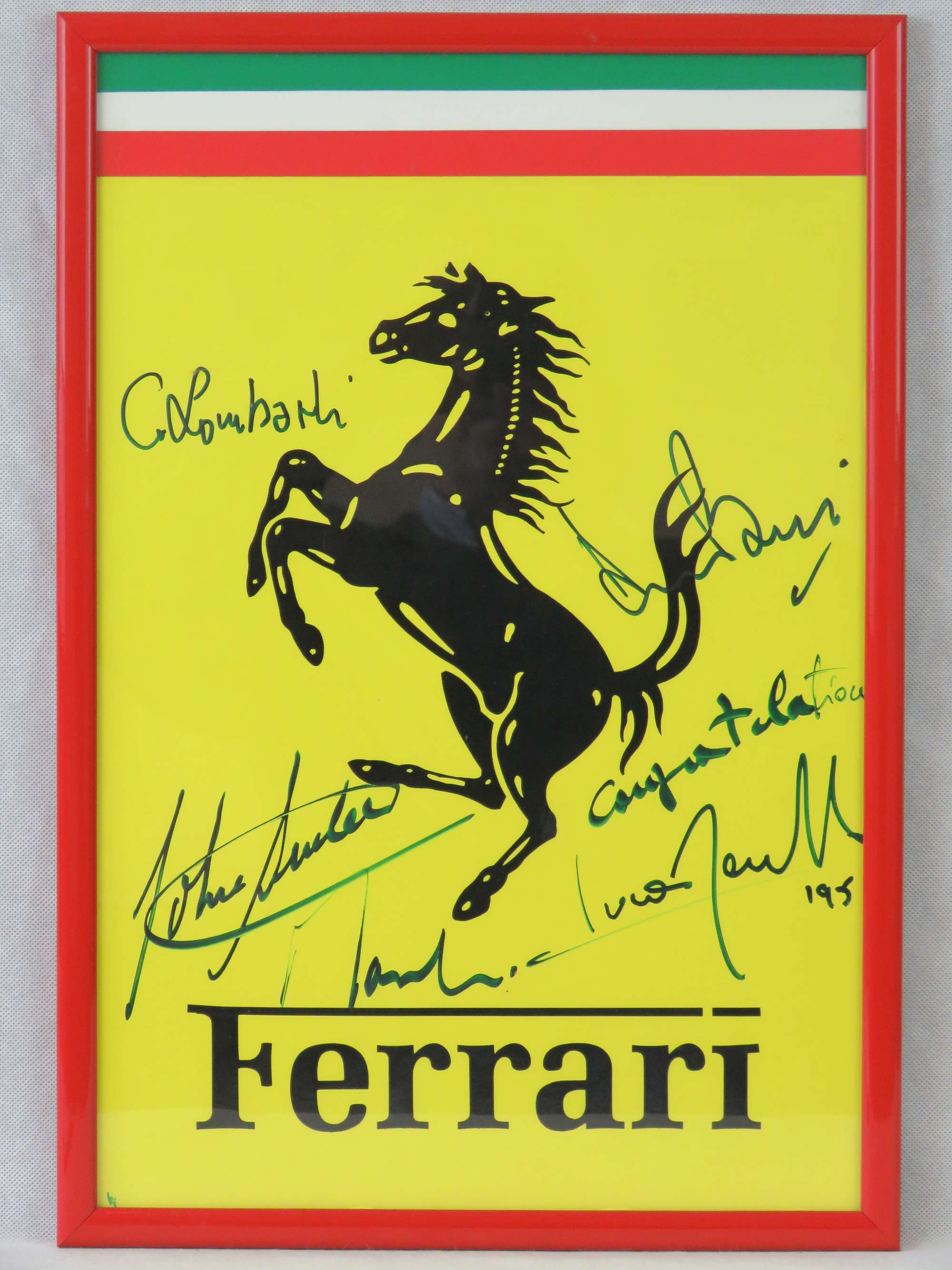 Iconic Auctioneers | Irreplaceable, multi-signed F50 Launch Plaque-Sold