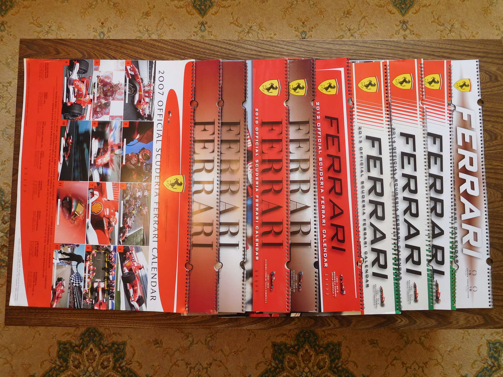 Iconic Auctioneers | Collection of Official Scuderia Ferrari Calendars ...