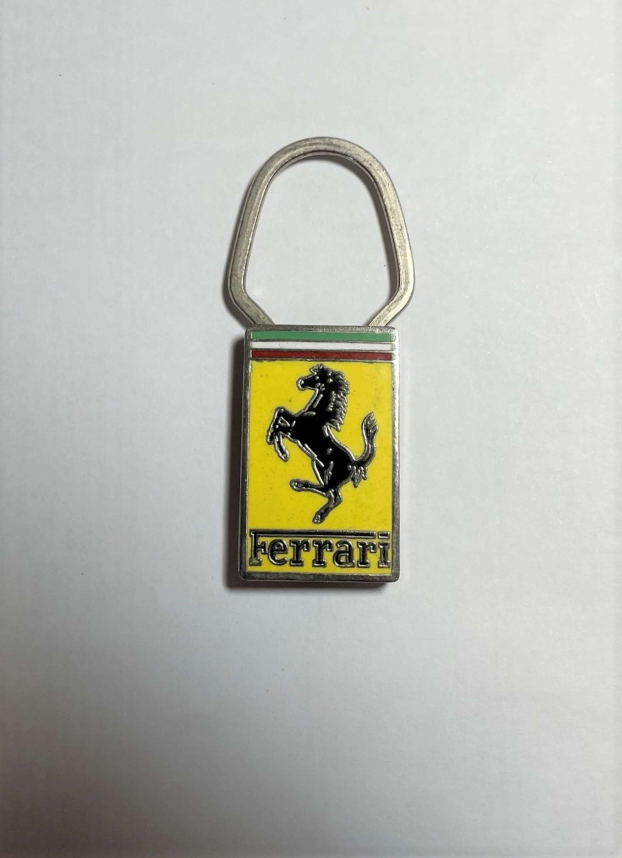 Iconic Auctioneers | 1970s Ferrari Key Ring Coloured Enamel E.F. Black ...