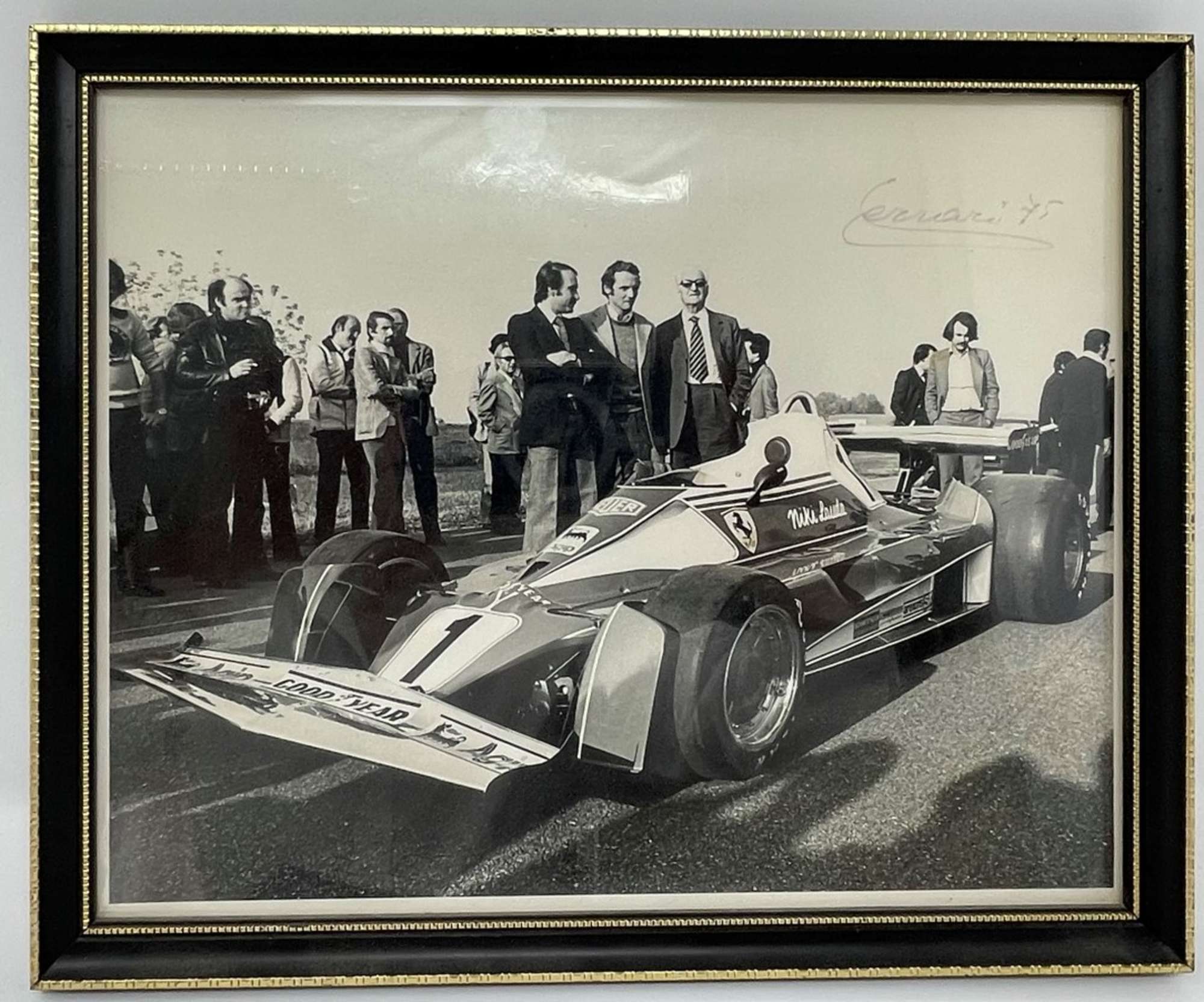 Iconic Auctioneers | 'The Team' Enzo, Lauda and Regazzoni with the ...